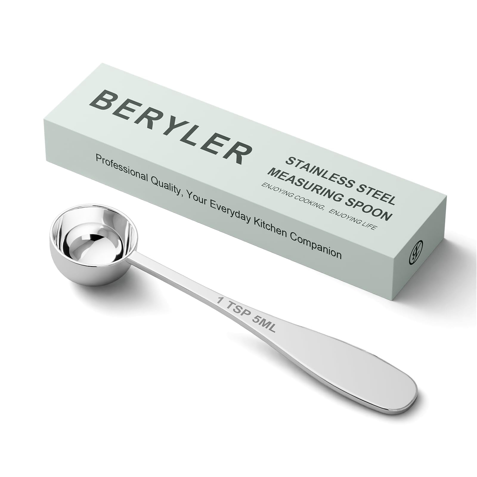 Stainless Steel 1TSP Measuring Spoon 5ml, Durable Metal Teaspoon with ...