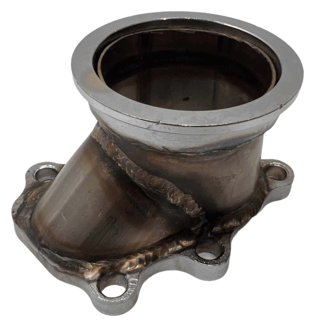 Stainless Steel 2.5"/63mm Vband Clamp Flange Turbo Down Pipe Adapter V ...