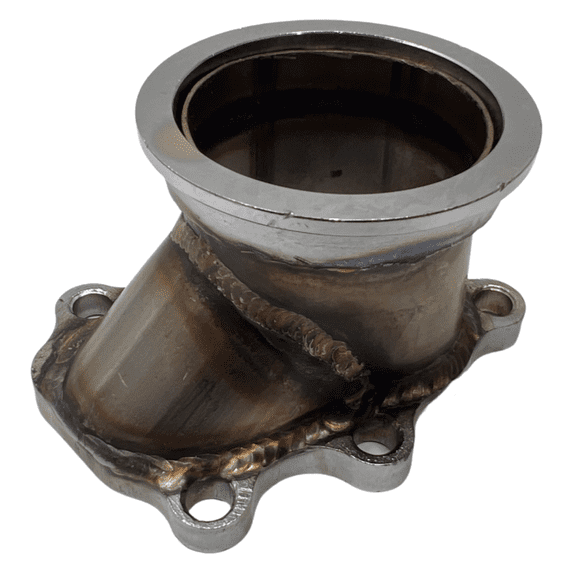 Stainless Steel 2.5"/63mm Vband Clamp Flange Turbo Down Pipe Adapter V ...