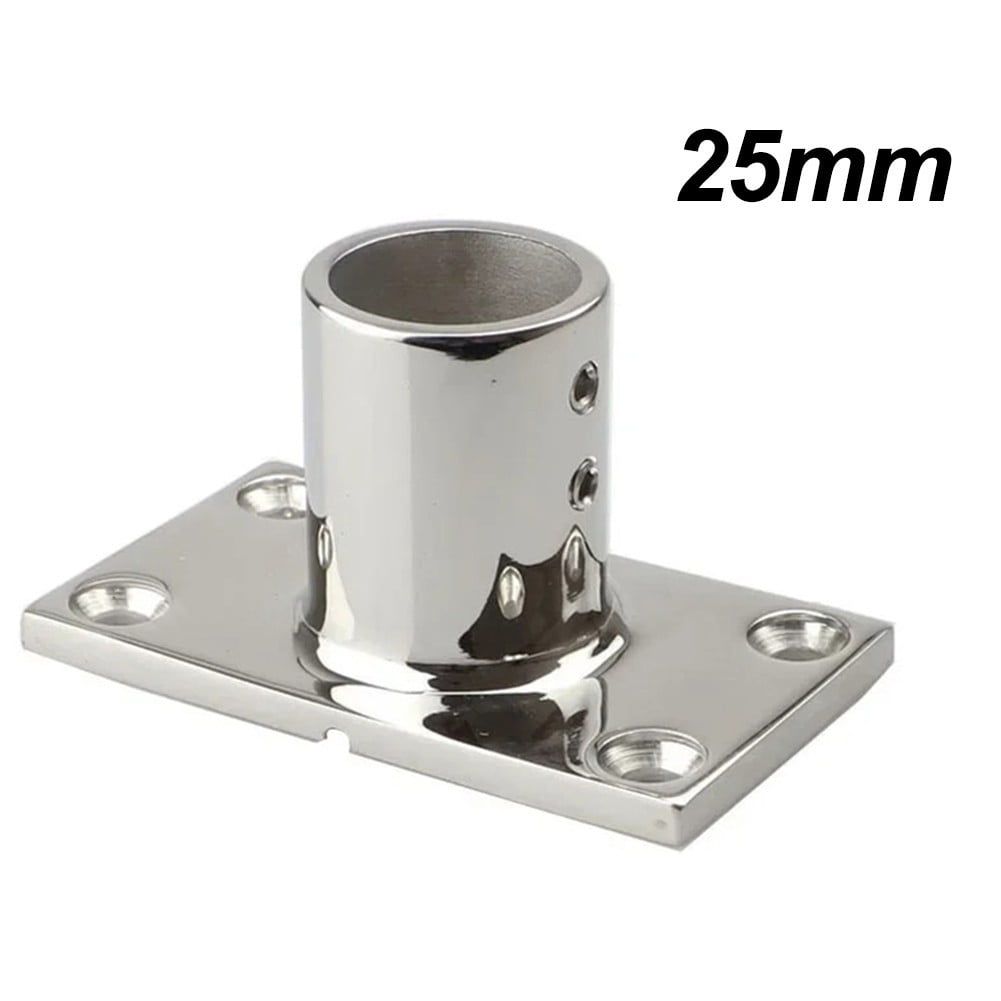 Stainless Steel 22/25mm Handrail Fittings 90° Rectangular Base Tube ...