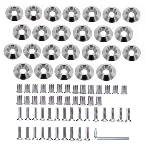 Stainless Steel 25 Pcs Fender Bumper Washer Bolt M5x20mm CNC Finishing ...