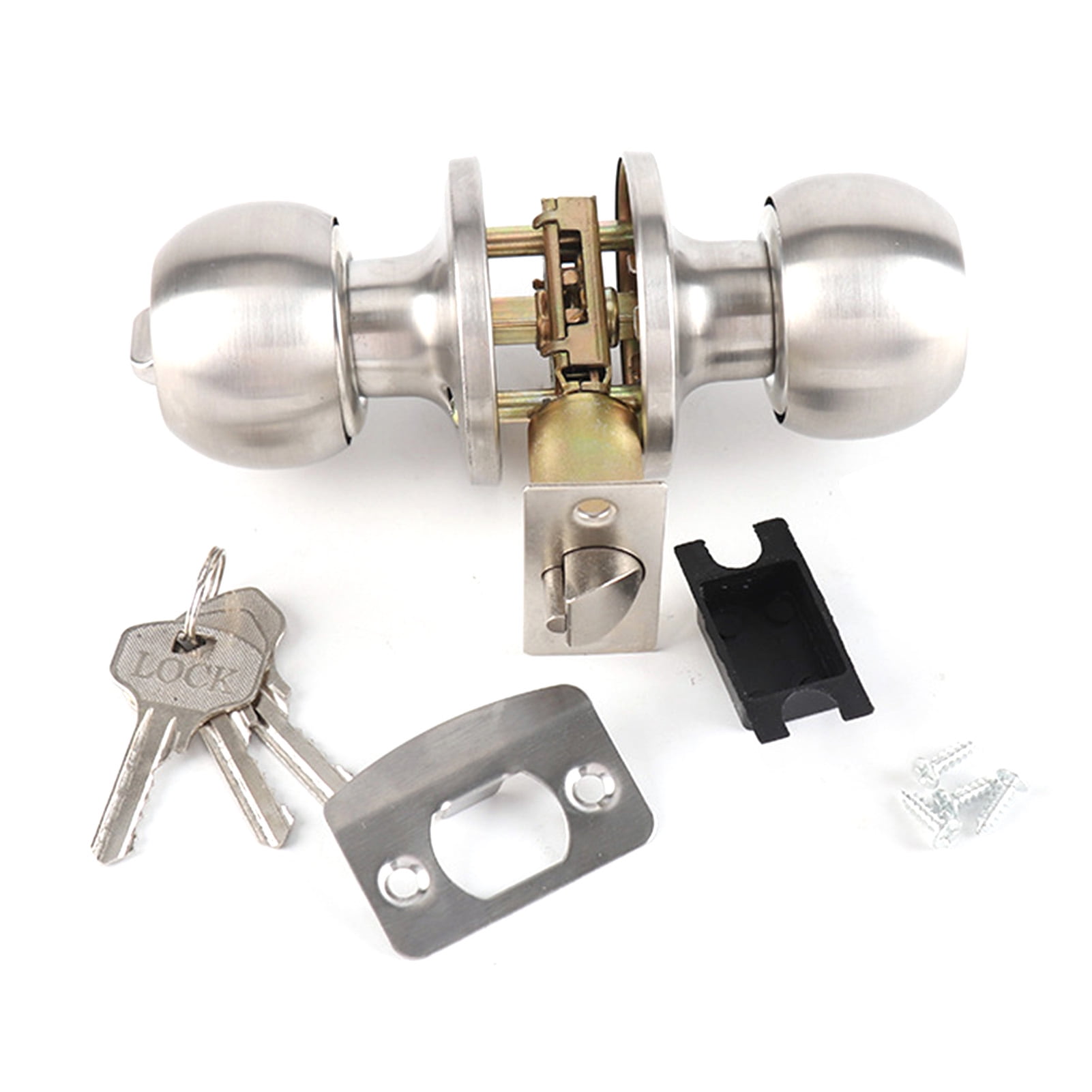Stainless Steel 3-Pole Tubular Lockset - Prefab House Ball Door Handle ...