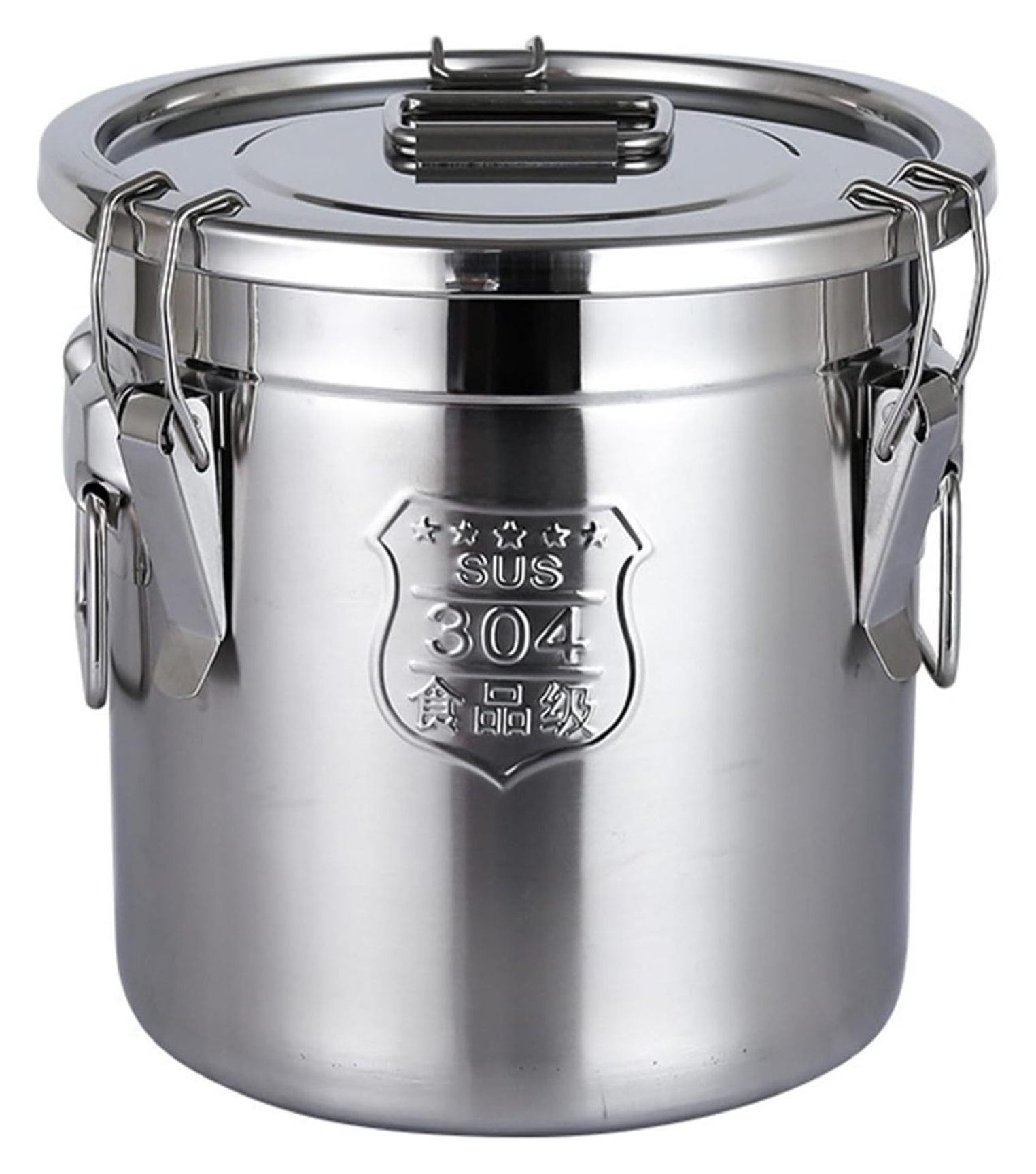 Stainless Steel 304 Airtight Canister with Airtight Lid Locking Clamp 6 ...