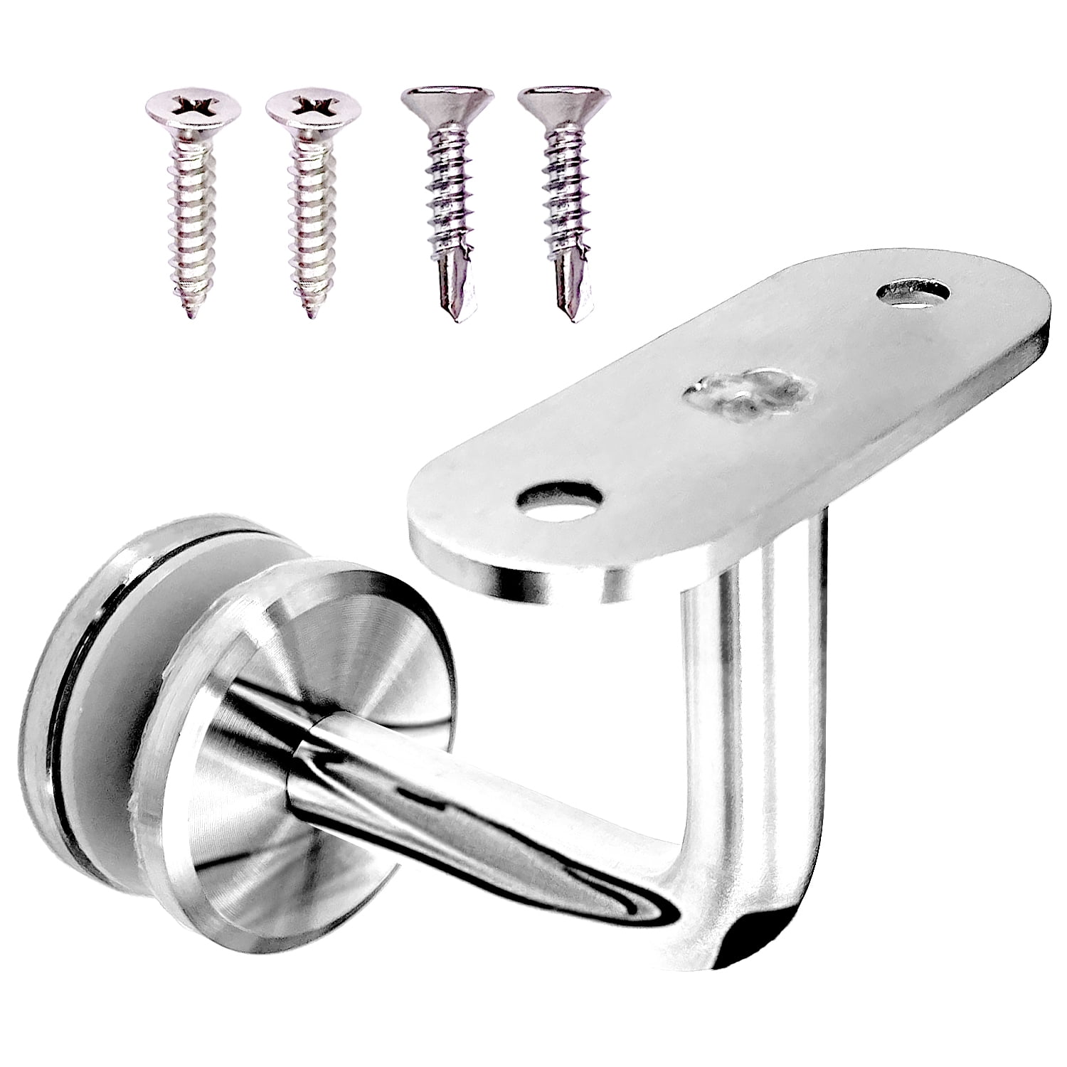 Stainless Steel 304 Glass Mount Handrail Bracket for Square Railing, 1 ...