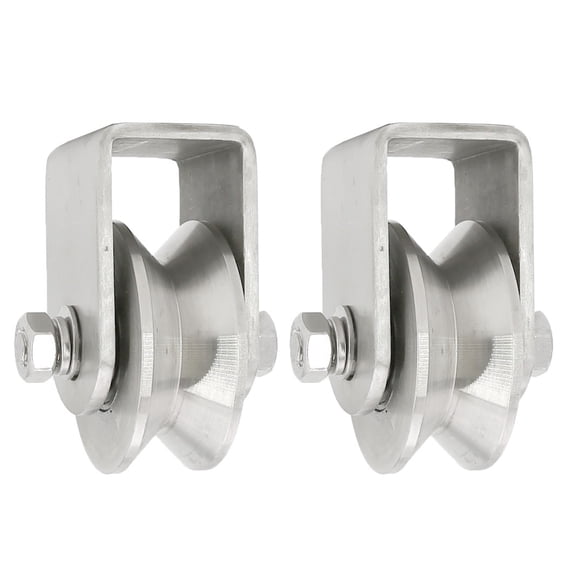 Stainless Steel 304 V Groove Wheel Gate Track Roller, Two pieces ...