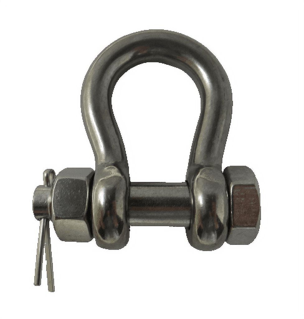 Stainless Steel (316) Anchor Shackle 1/2" (13mm) Oversized Bolt Pin ...