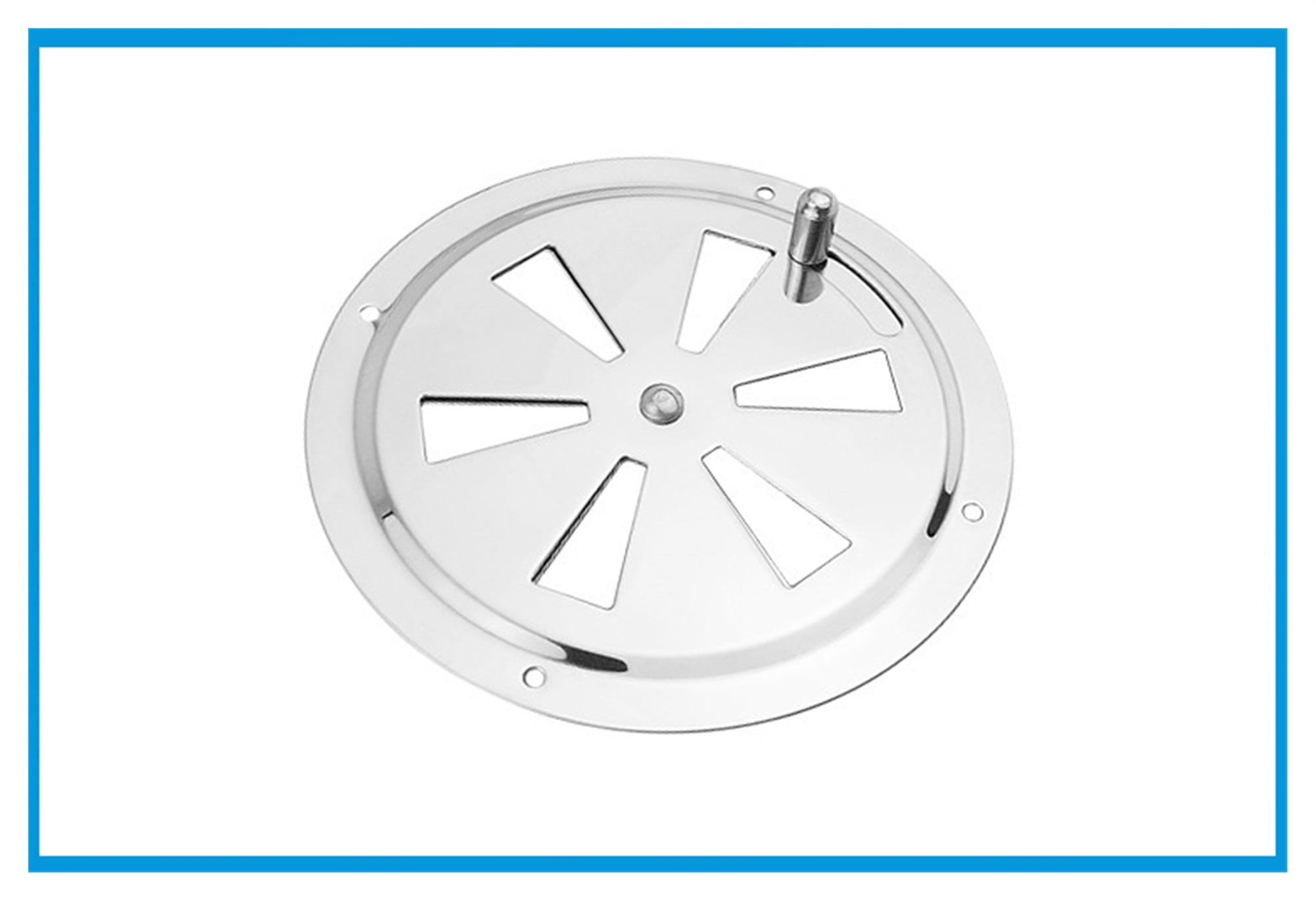 Stainless Steel 316 Boat Marine Round Air Louver Vent Grille ...