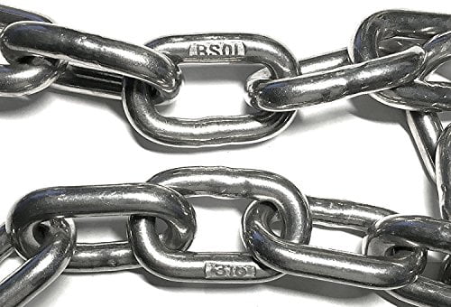 Stainless Steel 316 Chain 3/8" (10mm) Proof Coil Chain (by The Foot ...