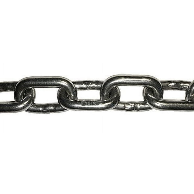 Stainless Steel 316 Chain 5/16" (8mm) Chain (by the foot) - Walmart.com