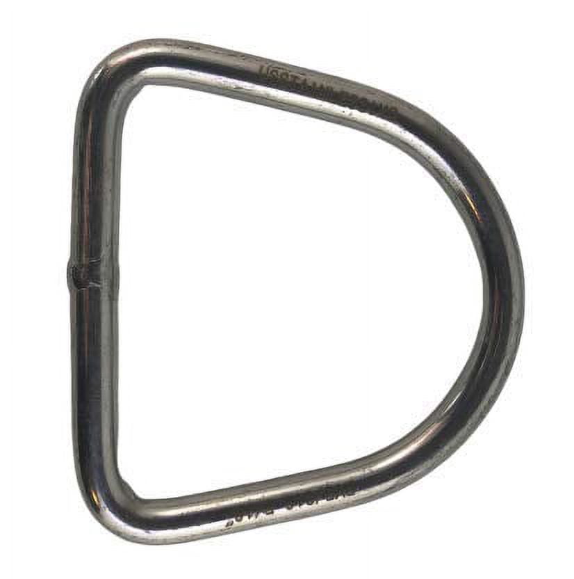Stainless Steel 316 D Ring Welded 6mm x 50mm (1/4