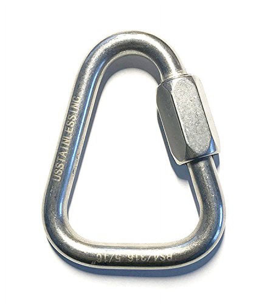 Stainless Steel 316 Delta Quick Link 5/16" (8mm) Marine Grade Triangle ...