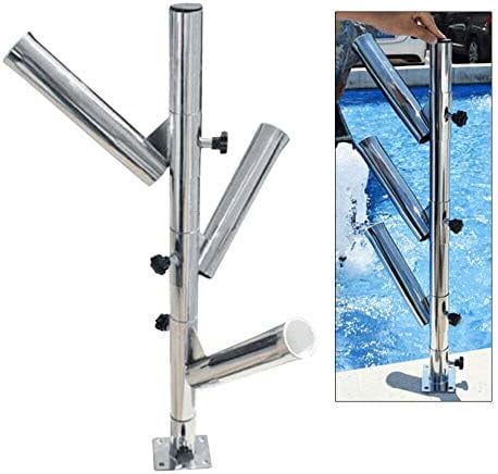 Stainless Steel 316 Fishing Rod Rack Adjustable Vertical Bird Tree 3 ...