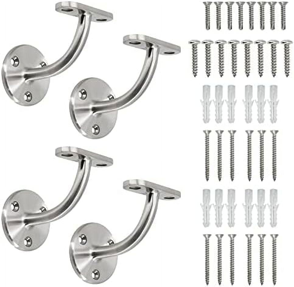 Stainless Steel 316 [Marine Grade] Wall Mount Handrail Bracket for Wood ...