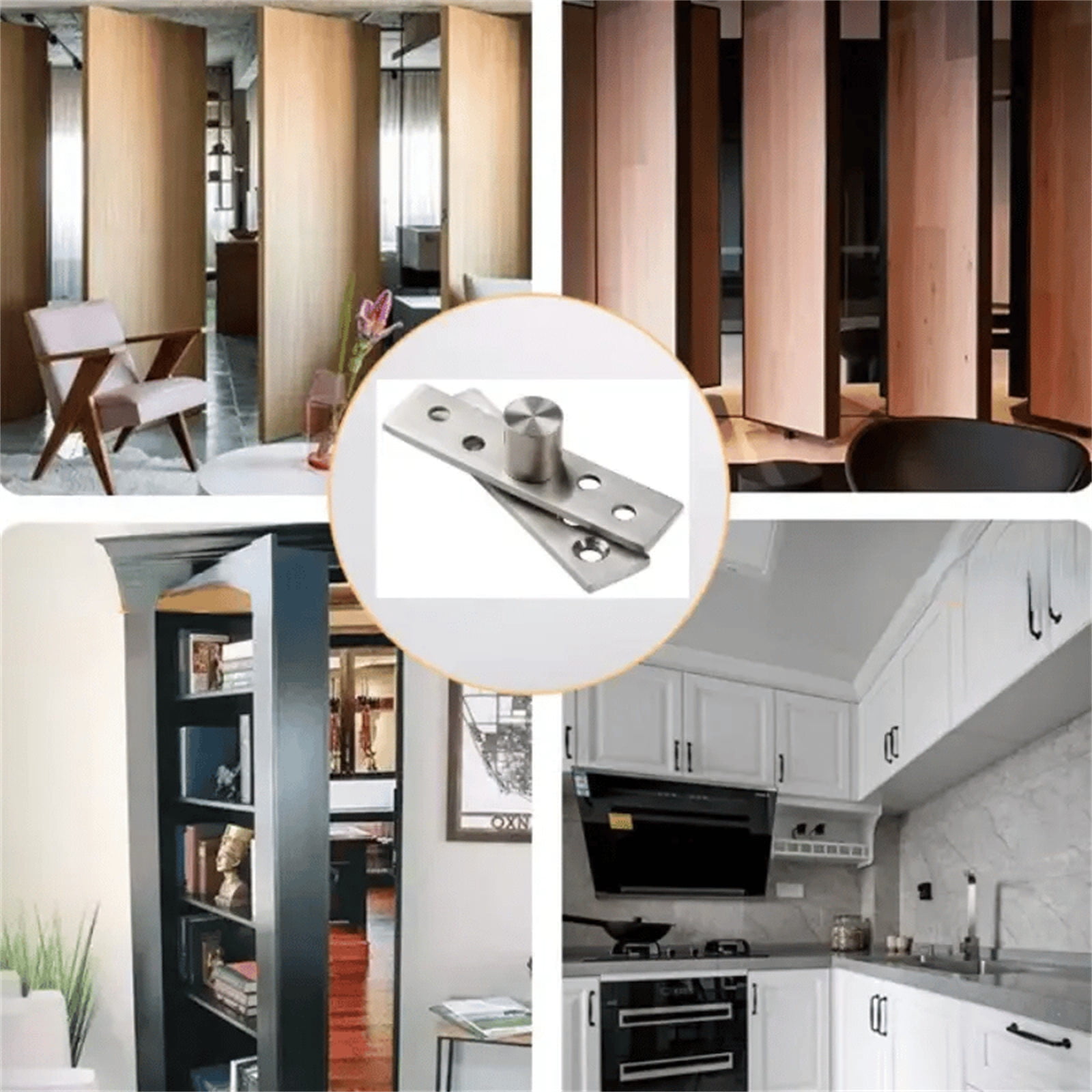 Stainless Steel 360 Pivot Wooden Door, Dual Hinge System, Concealed ...