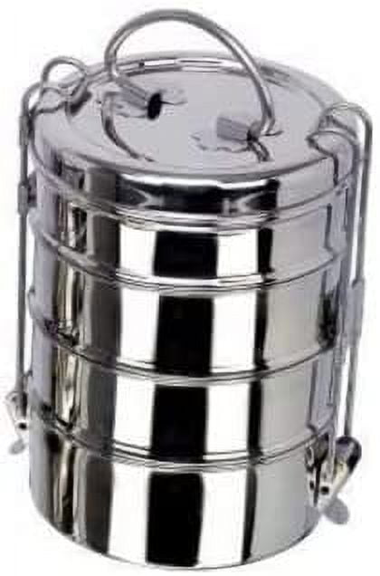 Stainless Steel 4 Food Compartment Lunch Box/Stackable Lunchbox, Food ...