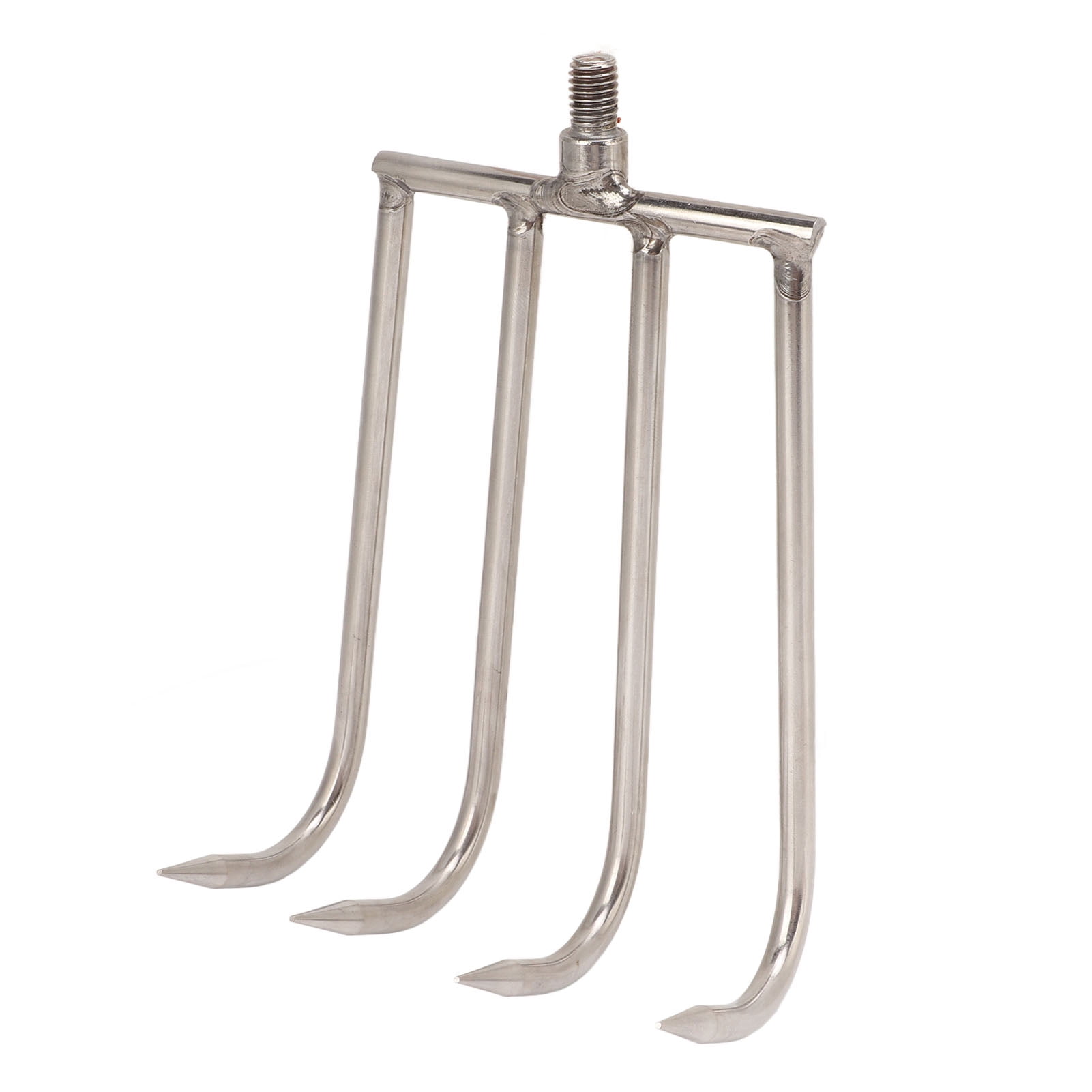 Stainless Steel 4 Teeth Hand Rake Portable Aquatic Weed Rake with 8mm ...