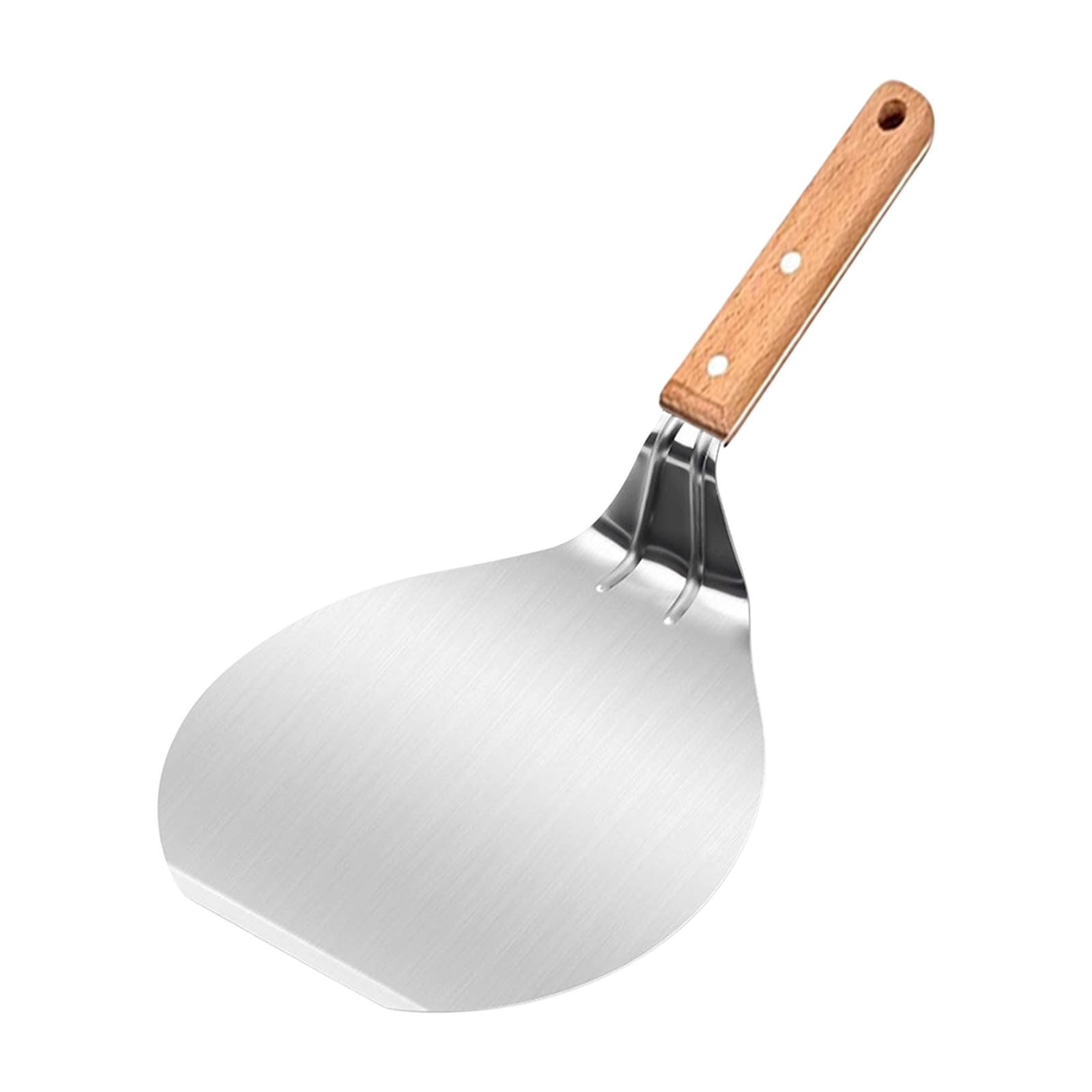 Stainless Steel 430 Wooden Handle Pizza Spatula Large Round Cake ...