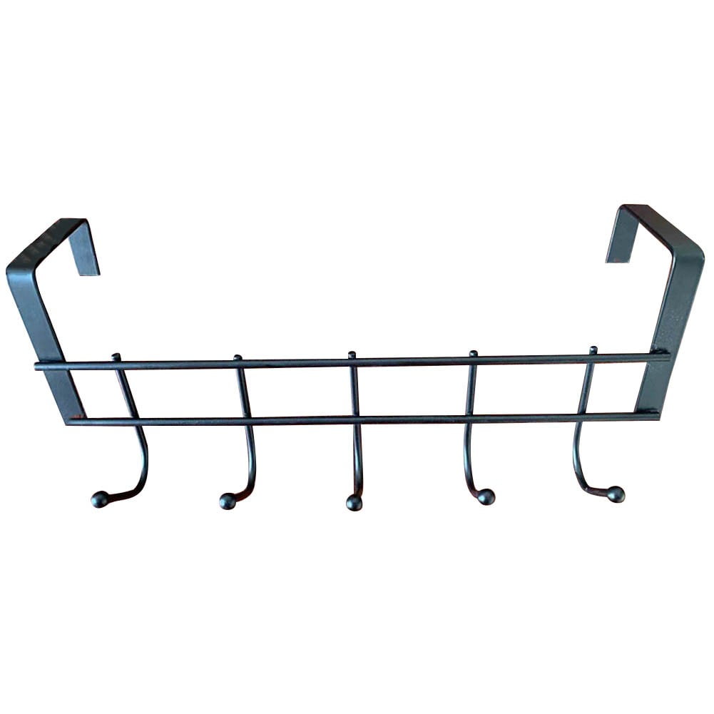Stainless Steel 5 Hooks Over Door Hanger Rack Organizer for Space ...