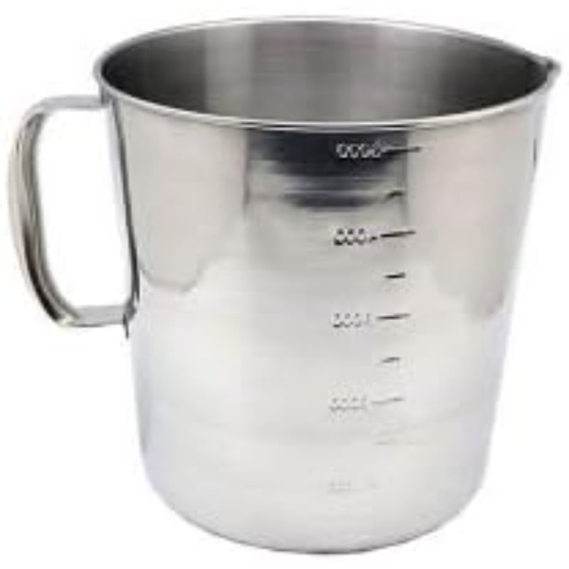 Stainless Steel 5 Liter Pitcher with Handle, 169oz, 5000ml, 1.3 gallons ...