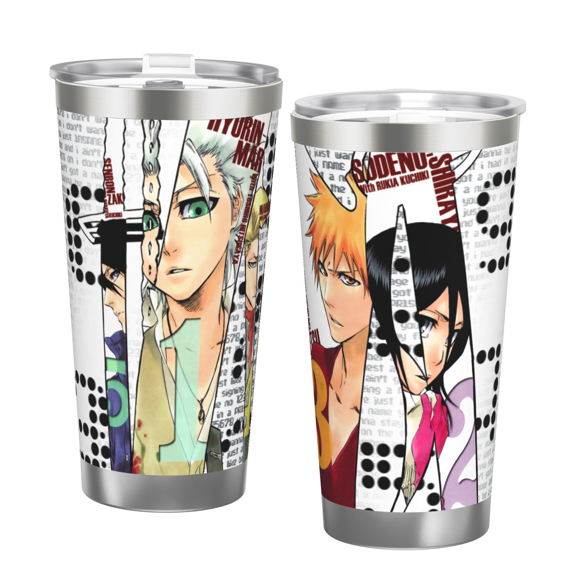 Stainless Steel 6.7in High 20oz Anime Insulated Cup, Bleach Water ...