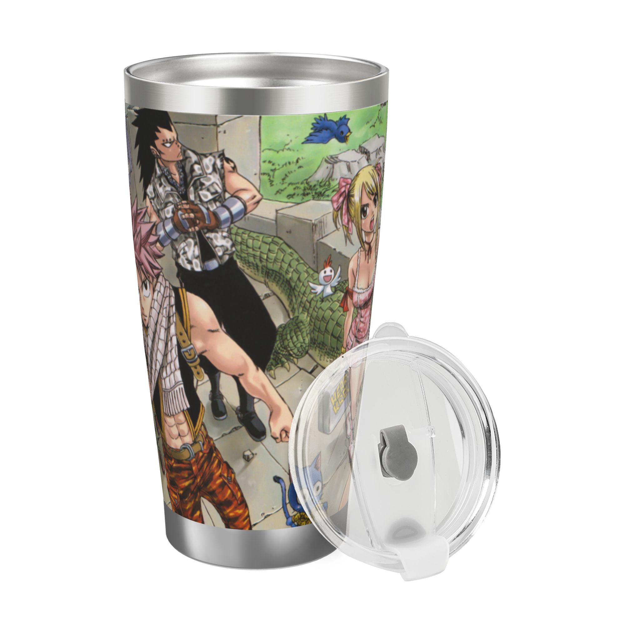 Stainless Steel 6.7in High 20oz Anime Insulated Cup,Fairy Tail Water ...