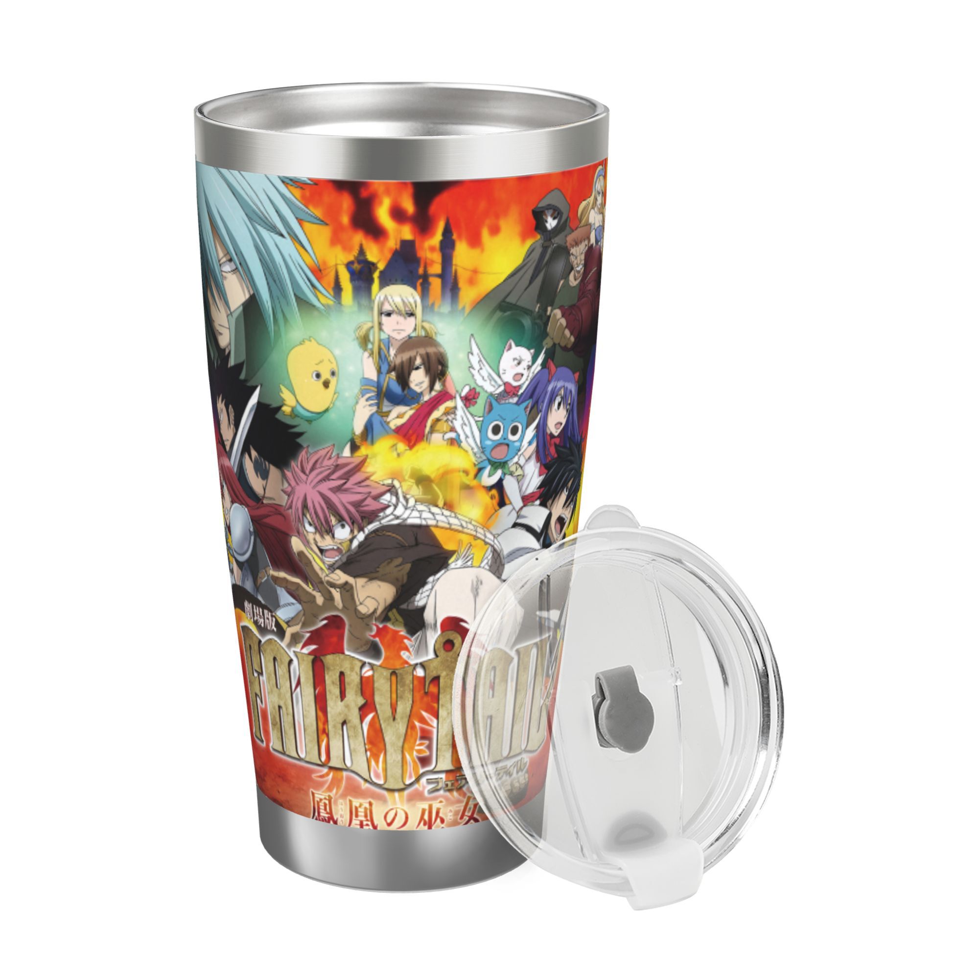 Stainless Steel 6.7in High 20oz Anime Insulated Cup,Fairy Tail Water ...