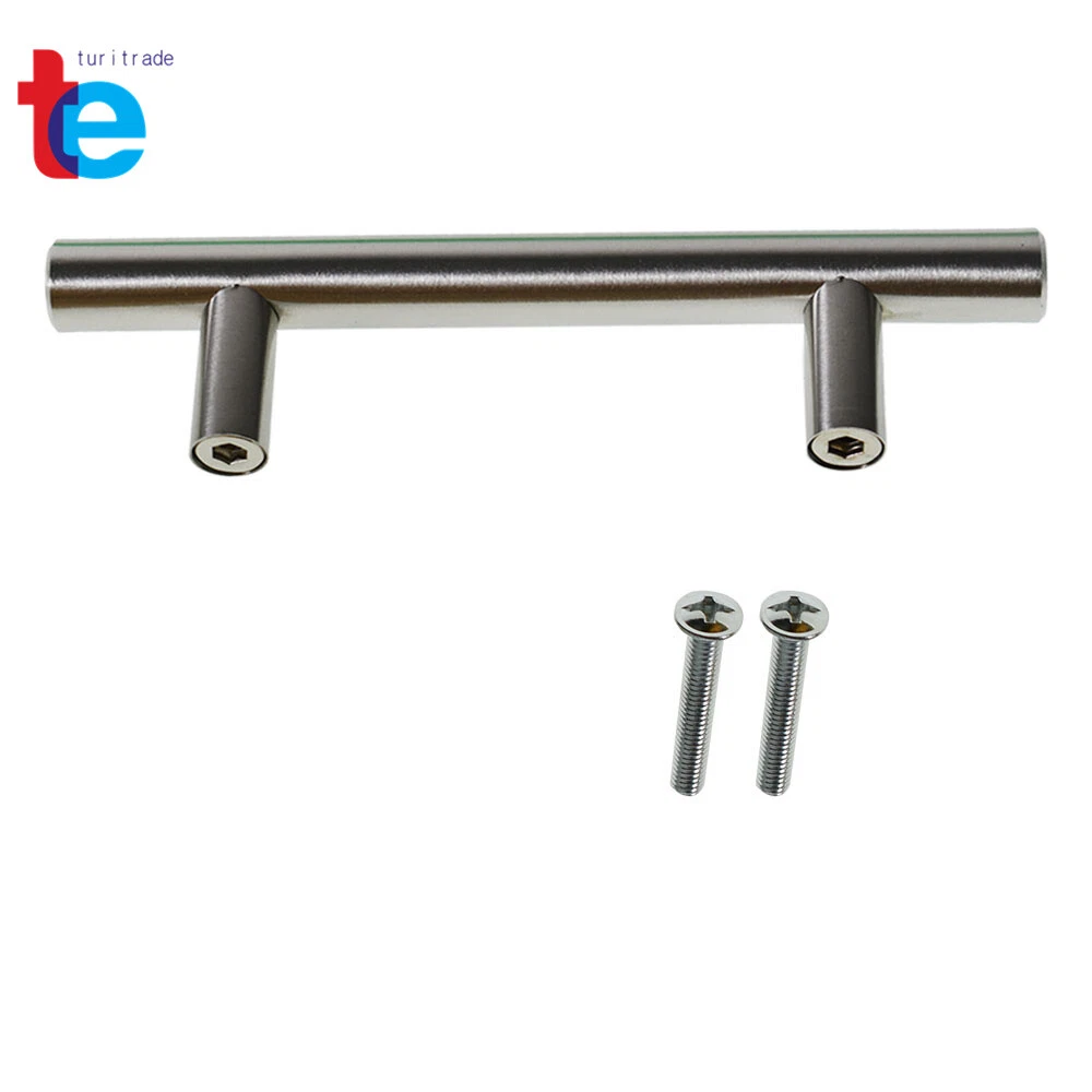 Stainless Steel 6" T Bar Pulls Knobs Handles Cabinet Door Kitchen Drawer 30 Pack - Walmart.com