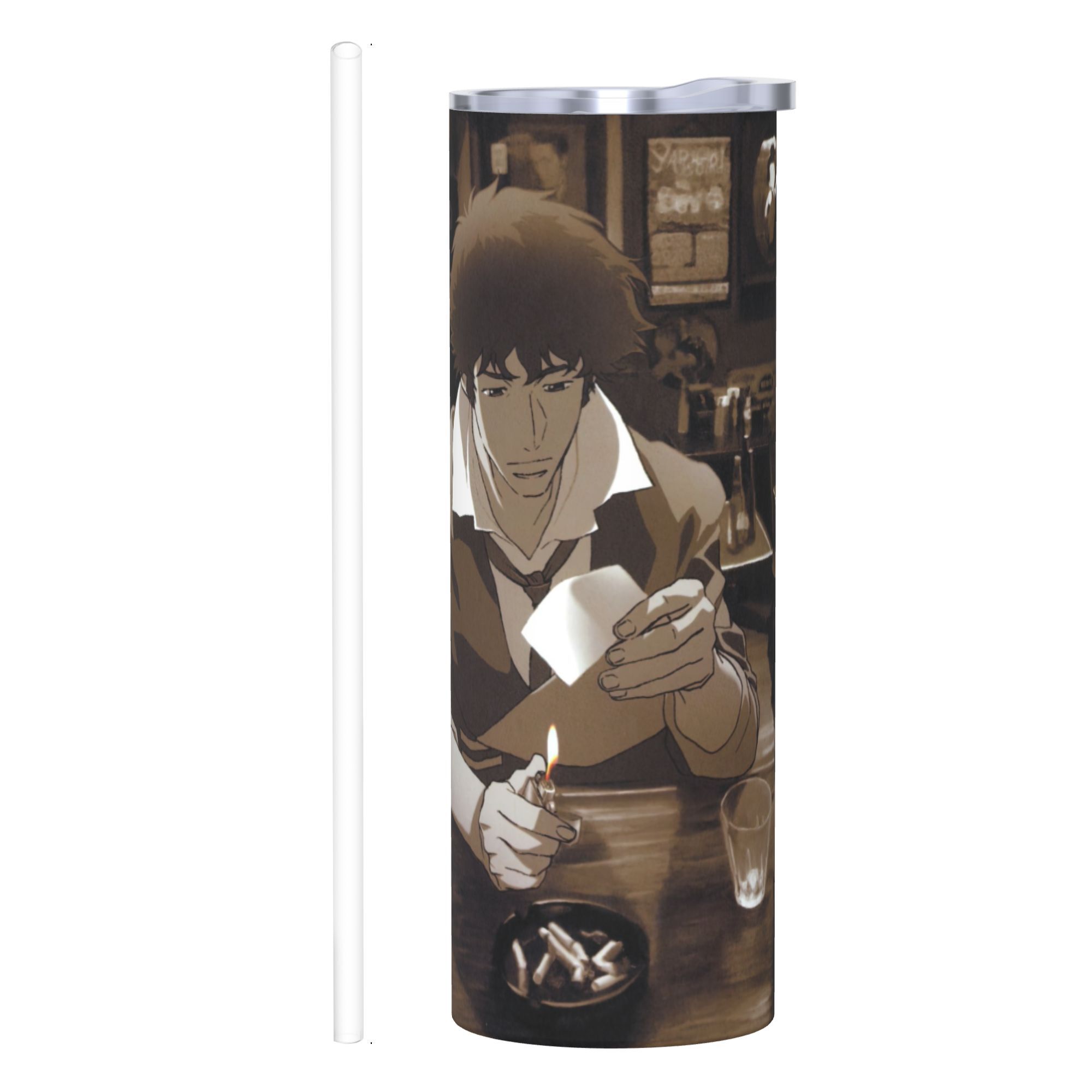 Stainless Steel 8.3in High 20oz Anime Insulated Cup,Cowboy Bebop Bottle ...