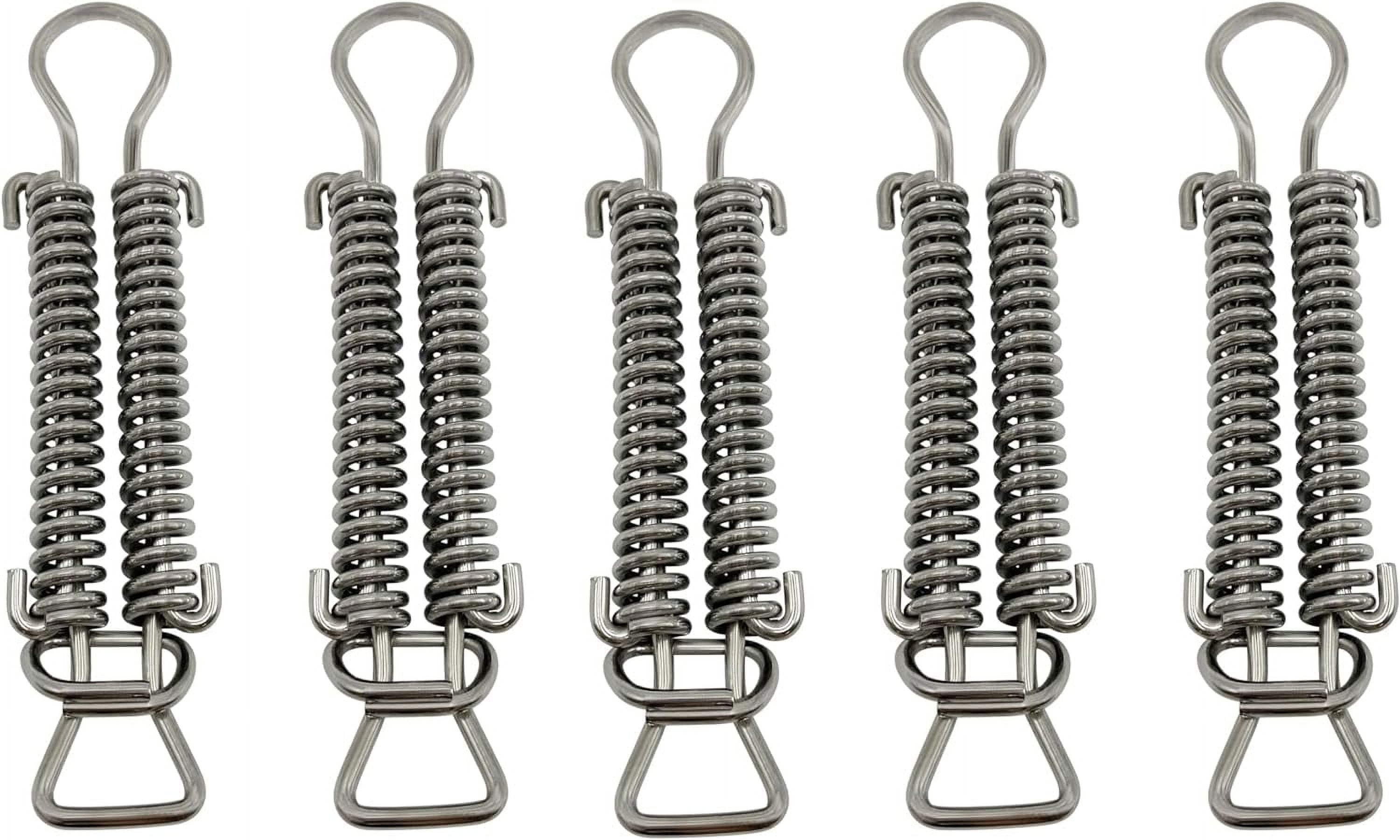 Stainless Steel 8" Double Spring with D Ring, Double Coil Design Fights ...