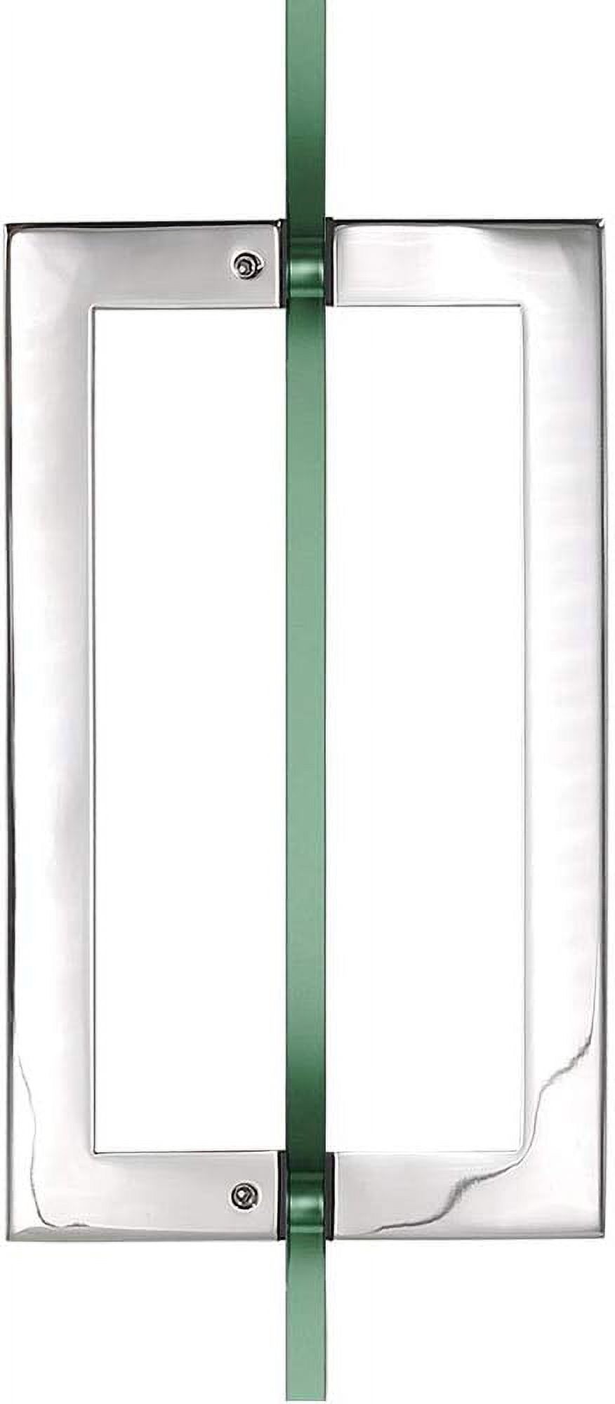 Stainless Steel 8-inch Back to Back Shower Glass Door Square Pull ...