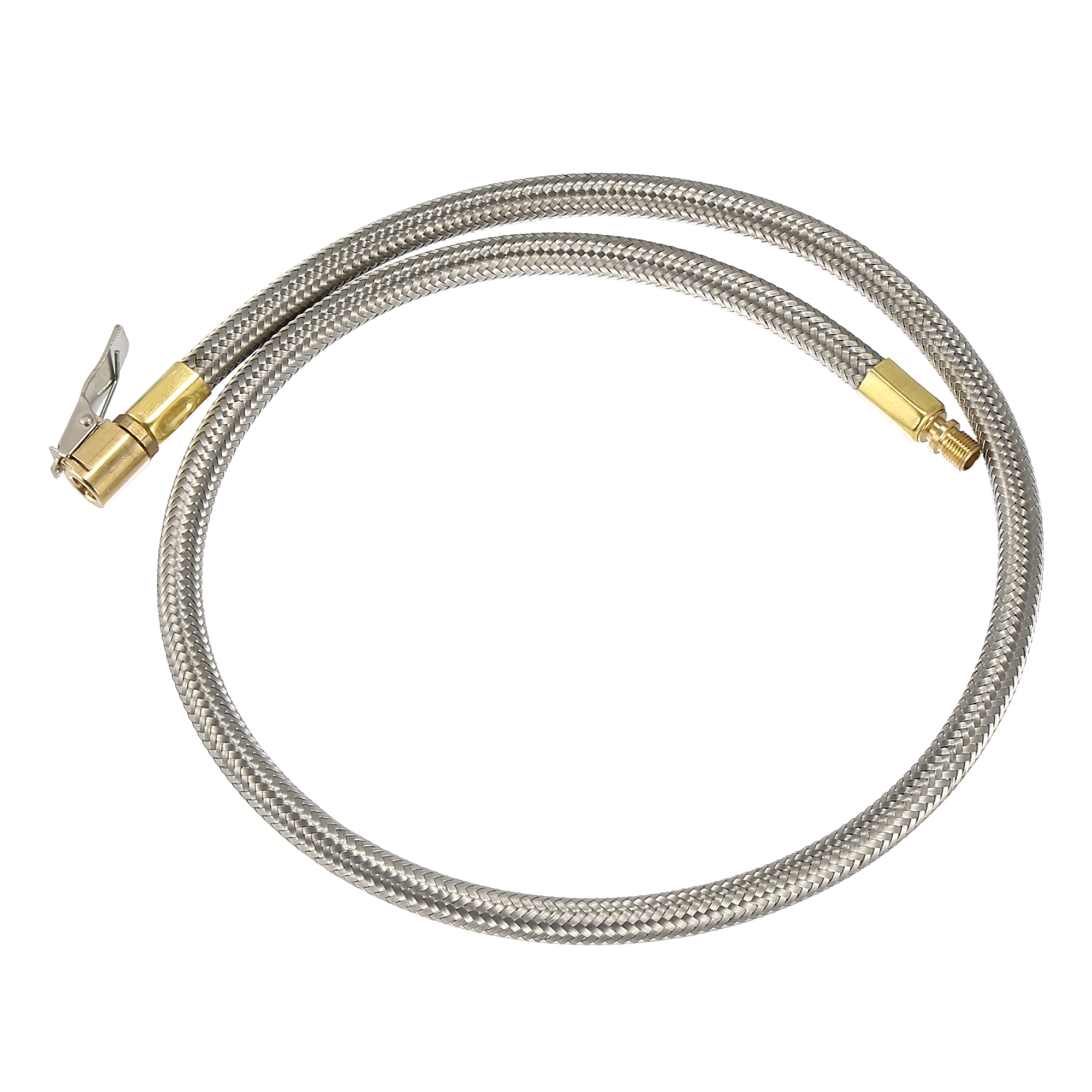 Stainless Steel 80cm Air Chuck Inflator Compressor Pump Extension Hose ...