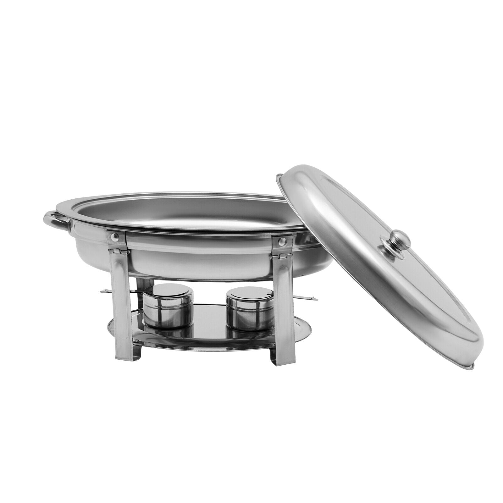 Stainless Steel 8L Round Food Warmer Chafing Dish Buffet Set, Food ...