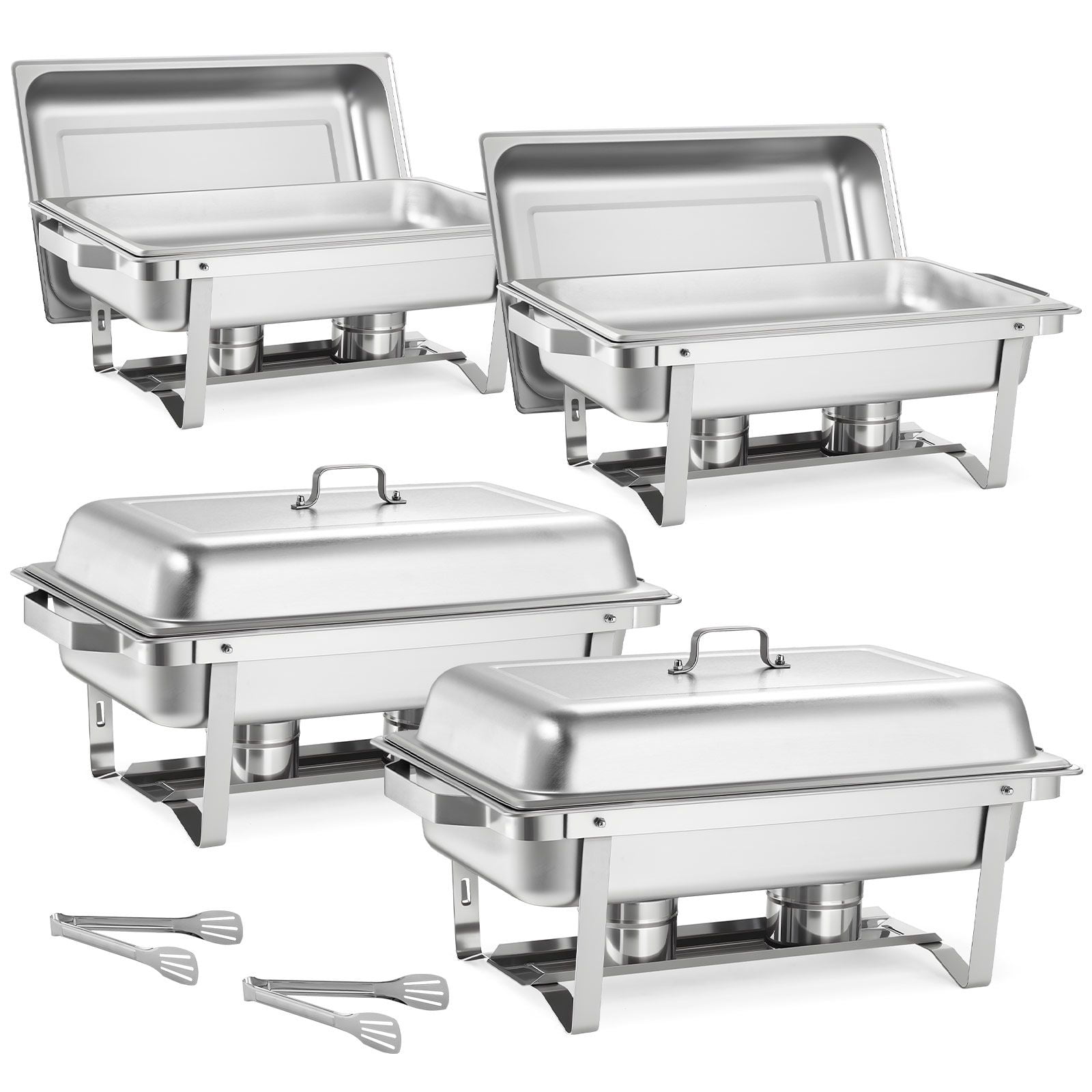 9Qt SS Chafing Dish 4-Pk w/ Accessories – Banquet/Catering - Walmart ...