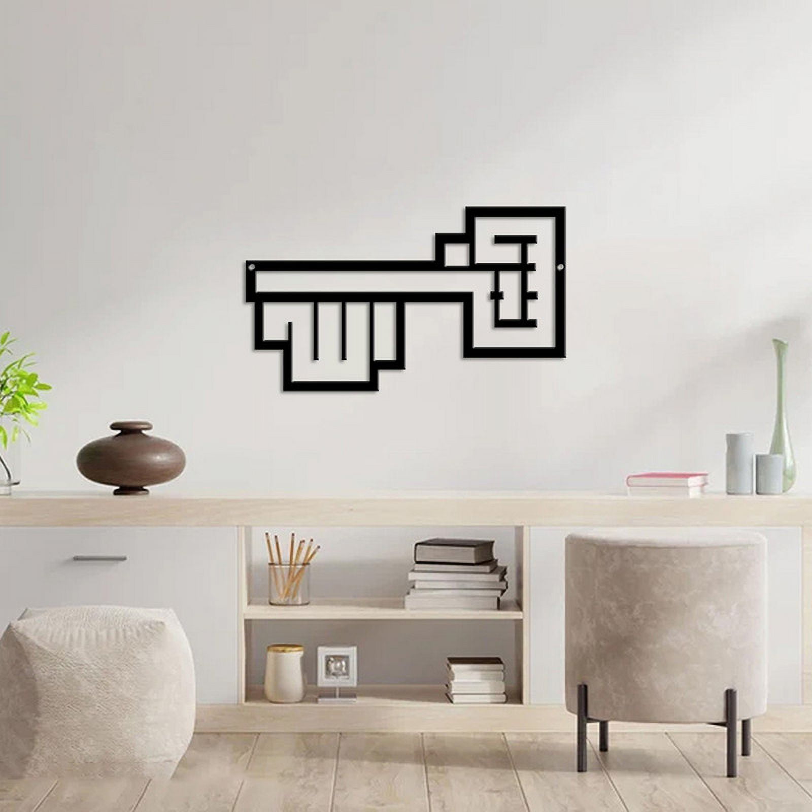 Stainless Steel Abstract Metal Wall Sculpture Metal Wall Art Minimalist ...