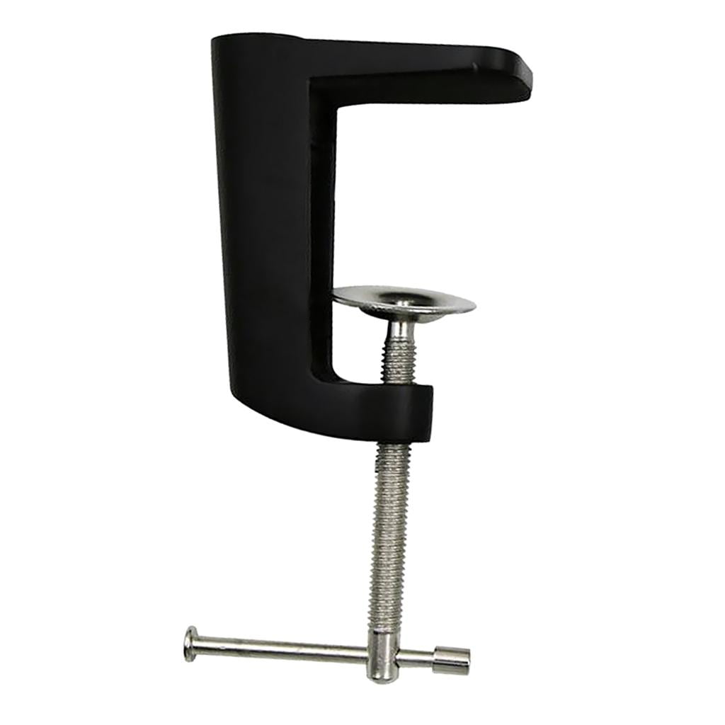 Stainless Steel Adjustable Arm Clamp Table Lamp Clip Metal Stand 90mm 2 ...