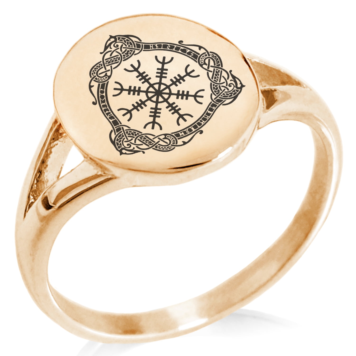 Stainless Steel Aegishjalmur Awe & Terror Helm Viking Rune Minimalist ...