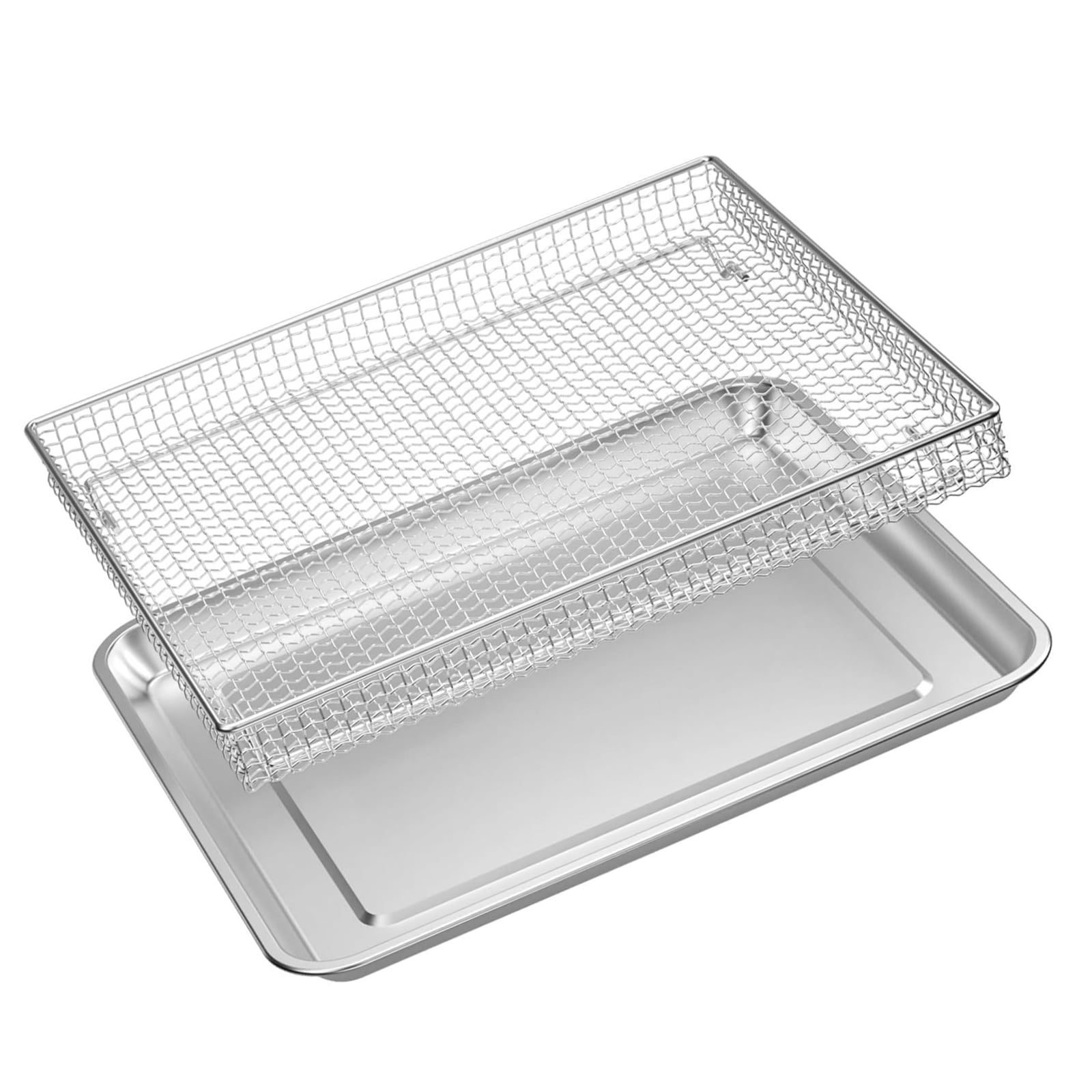 Stainless Steel Air Fryers Accessory Baking Tray Basket Easy to Clean ...