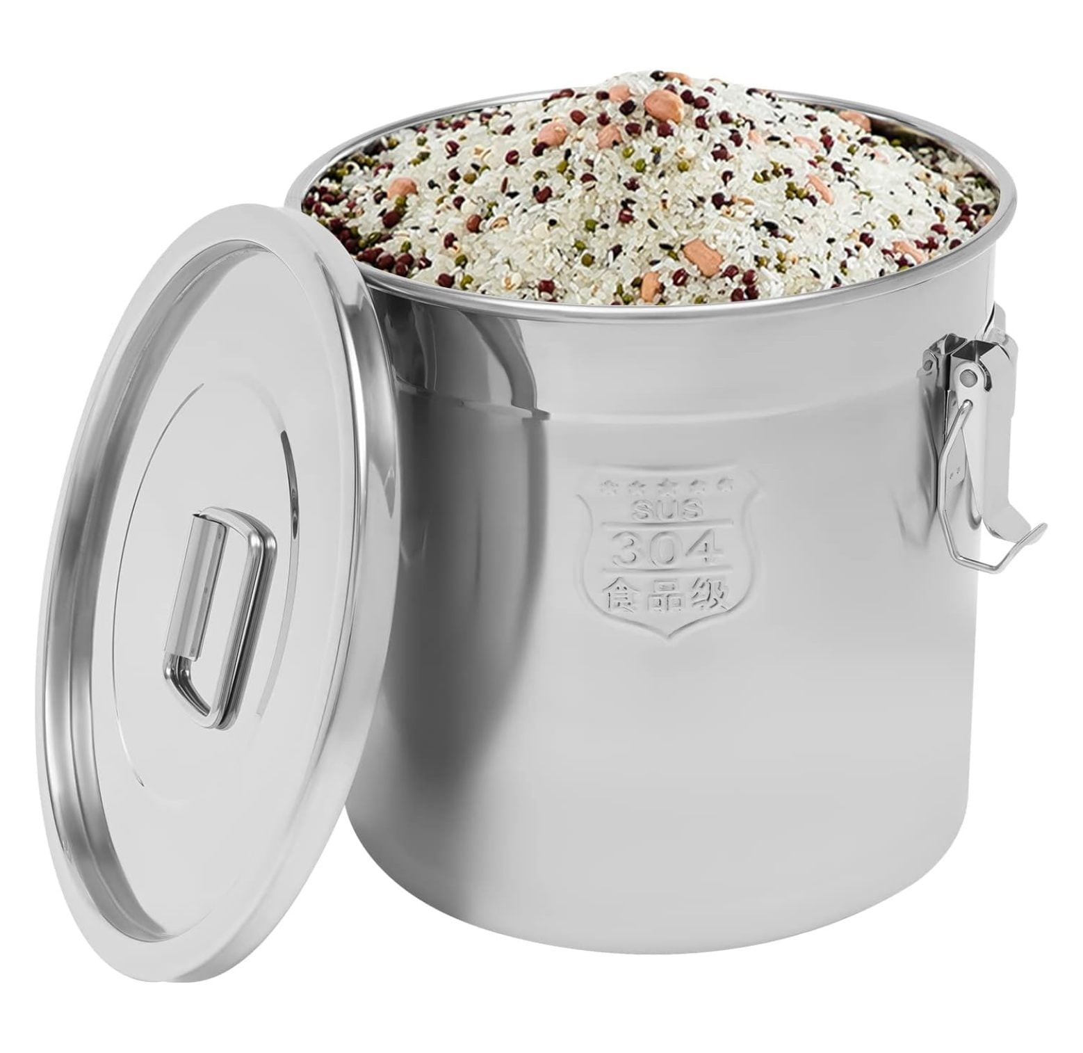 Stainless Steel Airtight Canister 21L/4.62Gal Canisters with Airtight ...