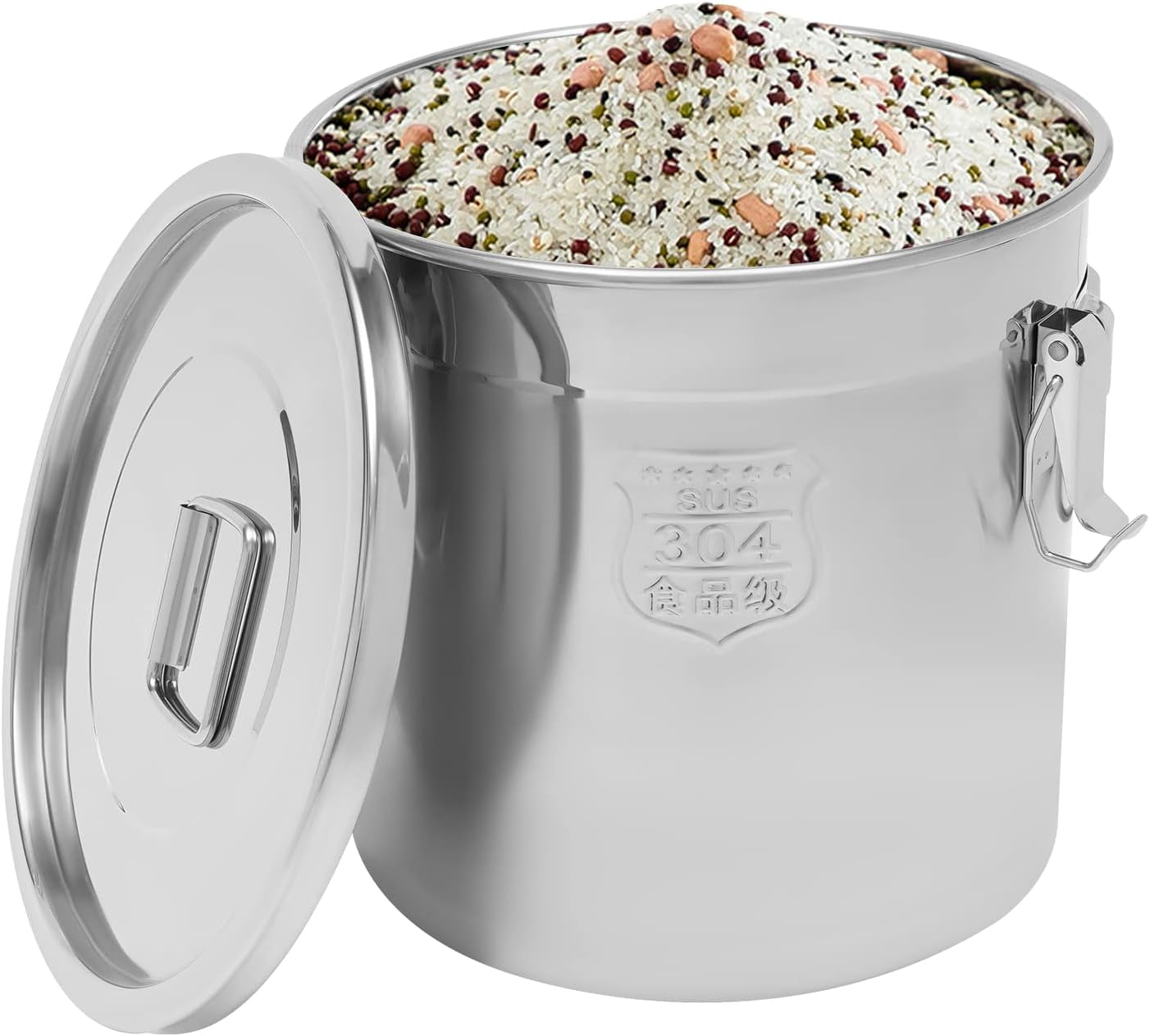 Stainless Steel Airtight Canister for Grain Canisters Large Canisters ...