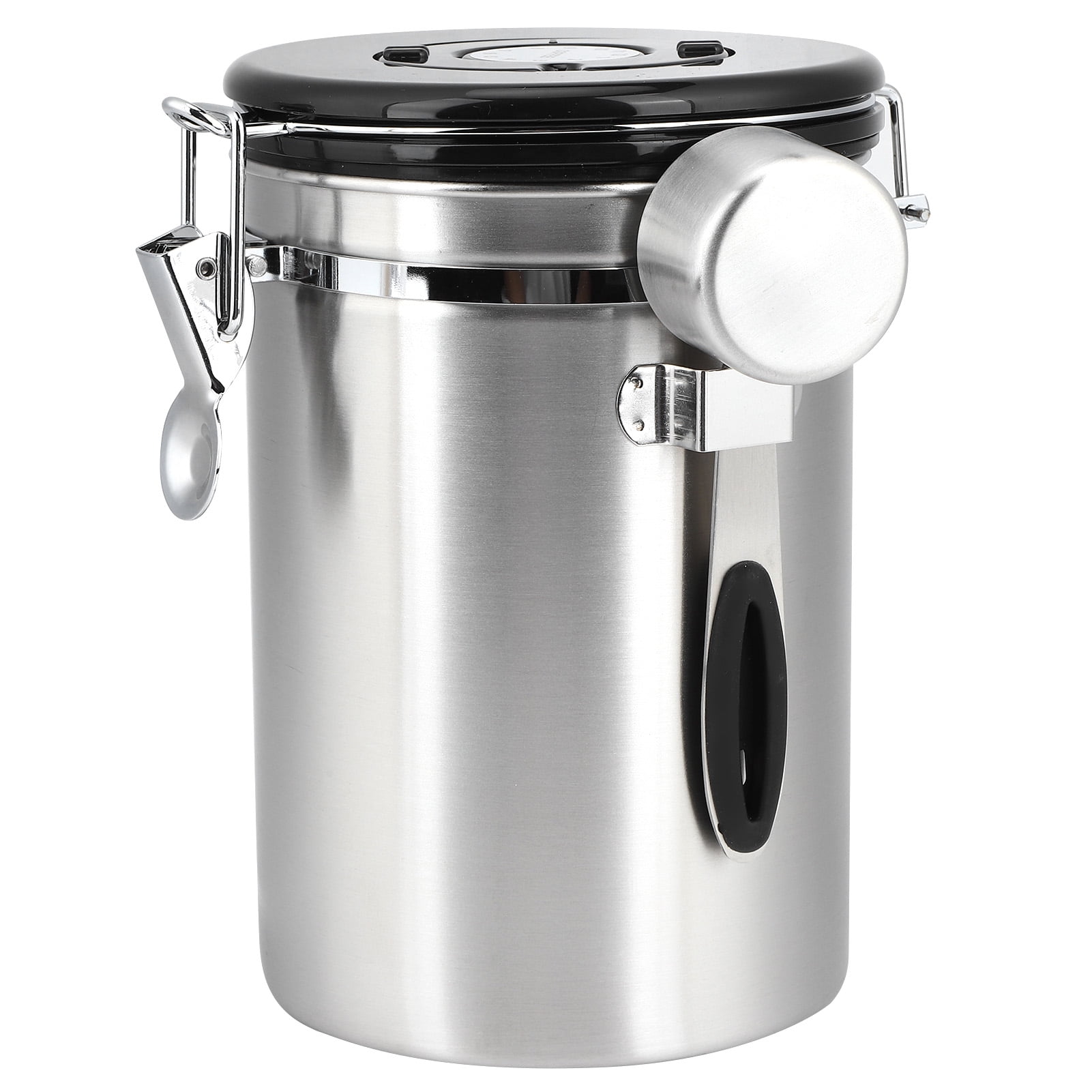Stainless Steel Airtight Coffee Jar with Spoon Airtight Container ...