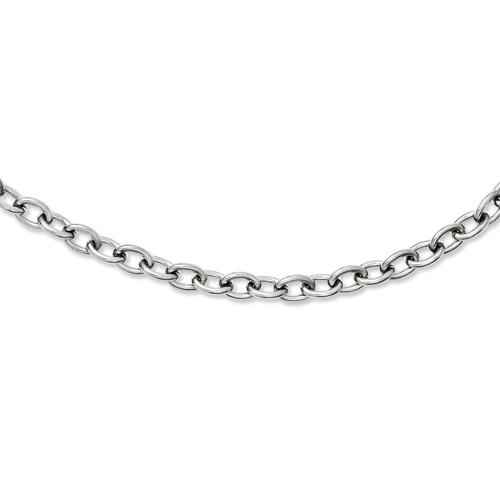 Stainless Steel Anchor Chain Styles Necklace Round Interchangeable ...