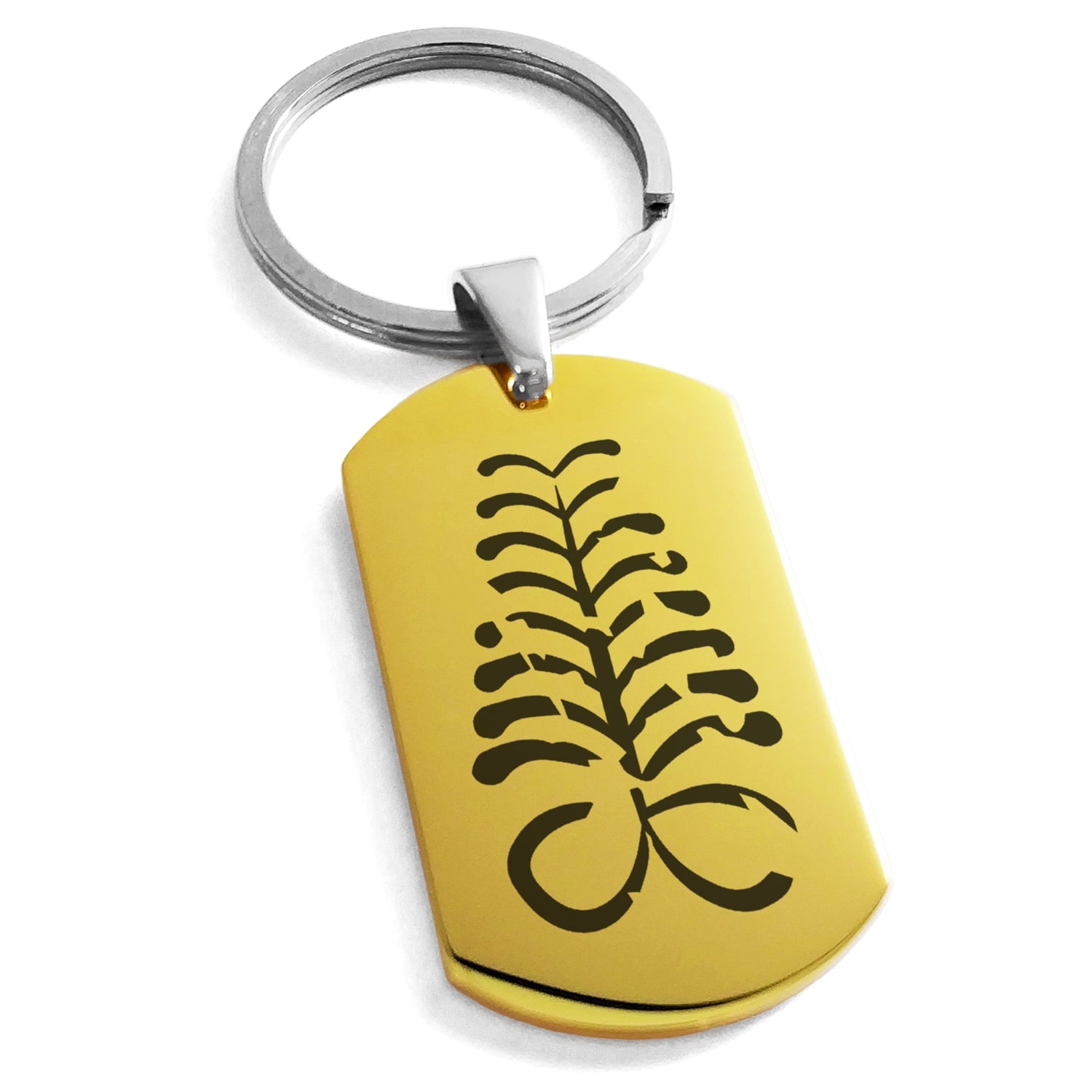 Tioneer Stainless Steel Ancient Tribal Endurance Rune Engraved Dog Tag ...
