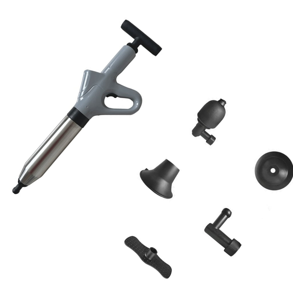 Stainless Steel And ABS Air Pressure Drain Opener Tool For Toilet Sink ...