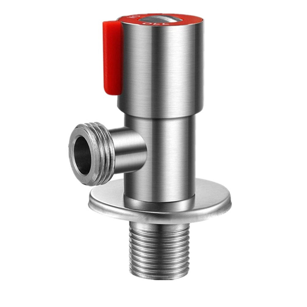 Stainless Steel Angle Valve 1 In Two Out Toilet Angle Valve Full Copper ...