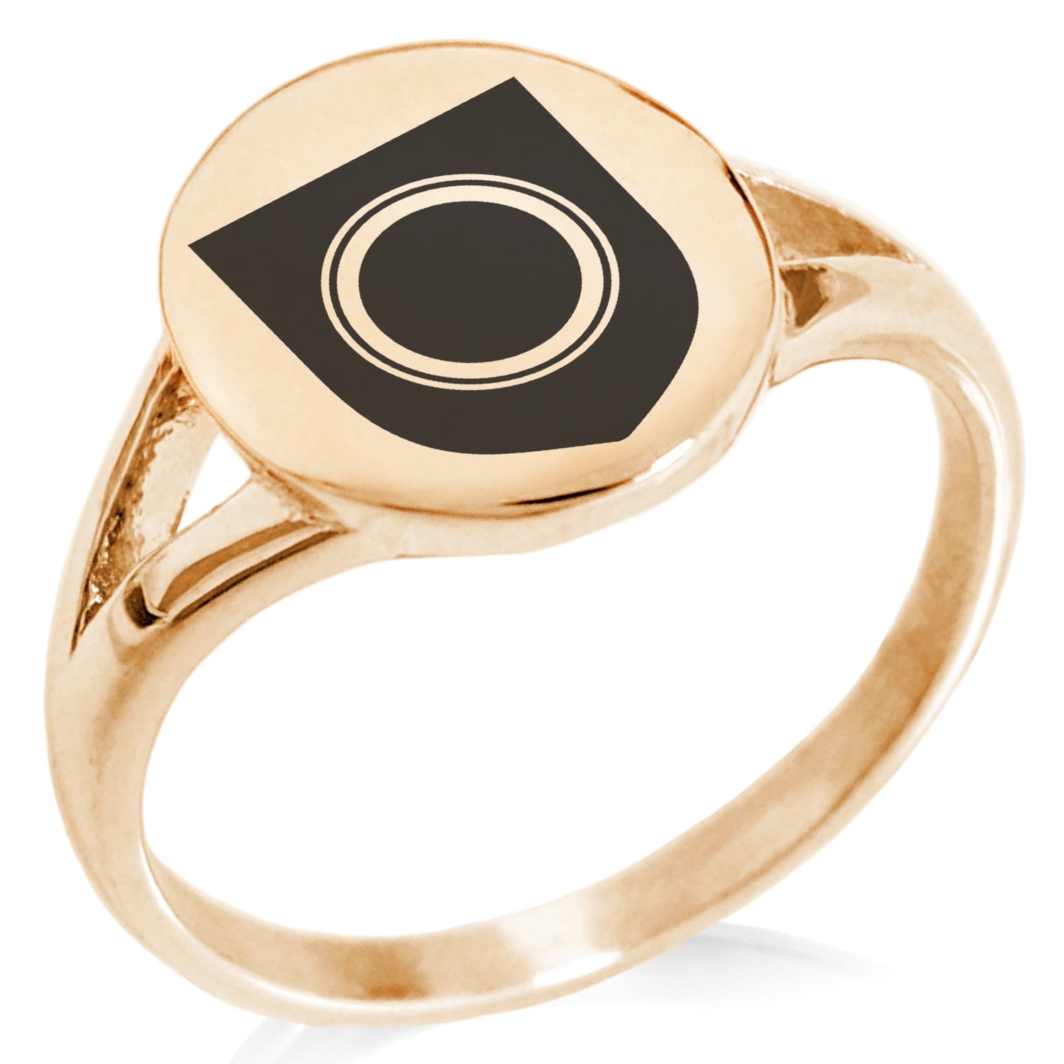 Tioneer Stainless Steel Annulet Fidelity Coat of Arms Shield Minimalist ...