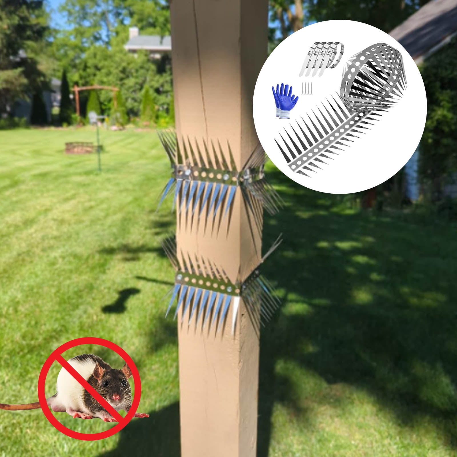 Stainless Steel Anti Climb Security Spikes for Outdoor Walls, Bird ...