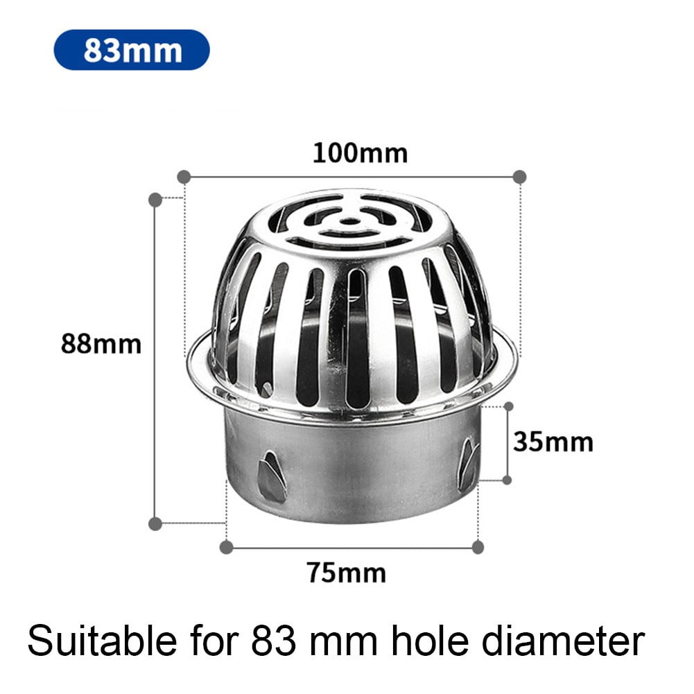 Stainless Steel Anti-Clog Roof Floor Drain Gutter Sewer Drain Filter ...
