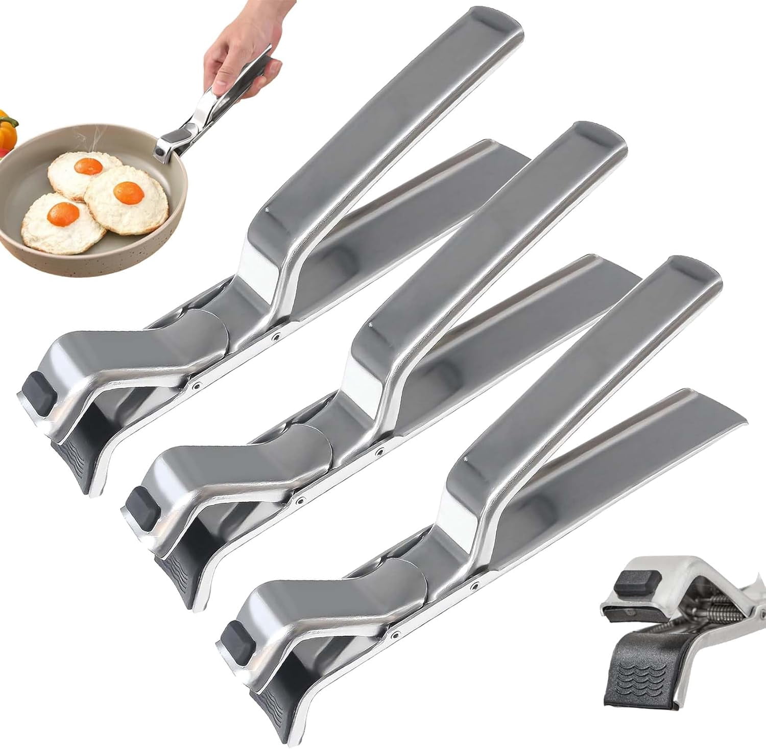 Stainless Steel Anti-Hot Bowl Dish Plate Gripper,Bowl Clip Clamp Holder ...