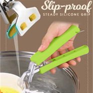 TOPOKO Stainless Steel Retriever Tongs / Gripper Clip for Hot and Cold ...