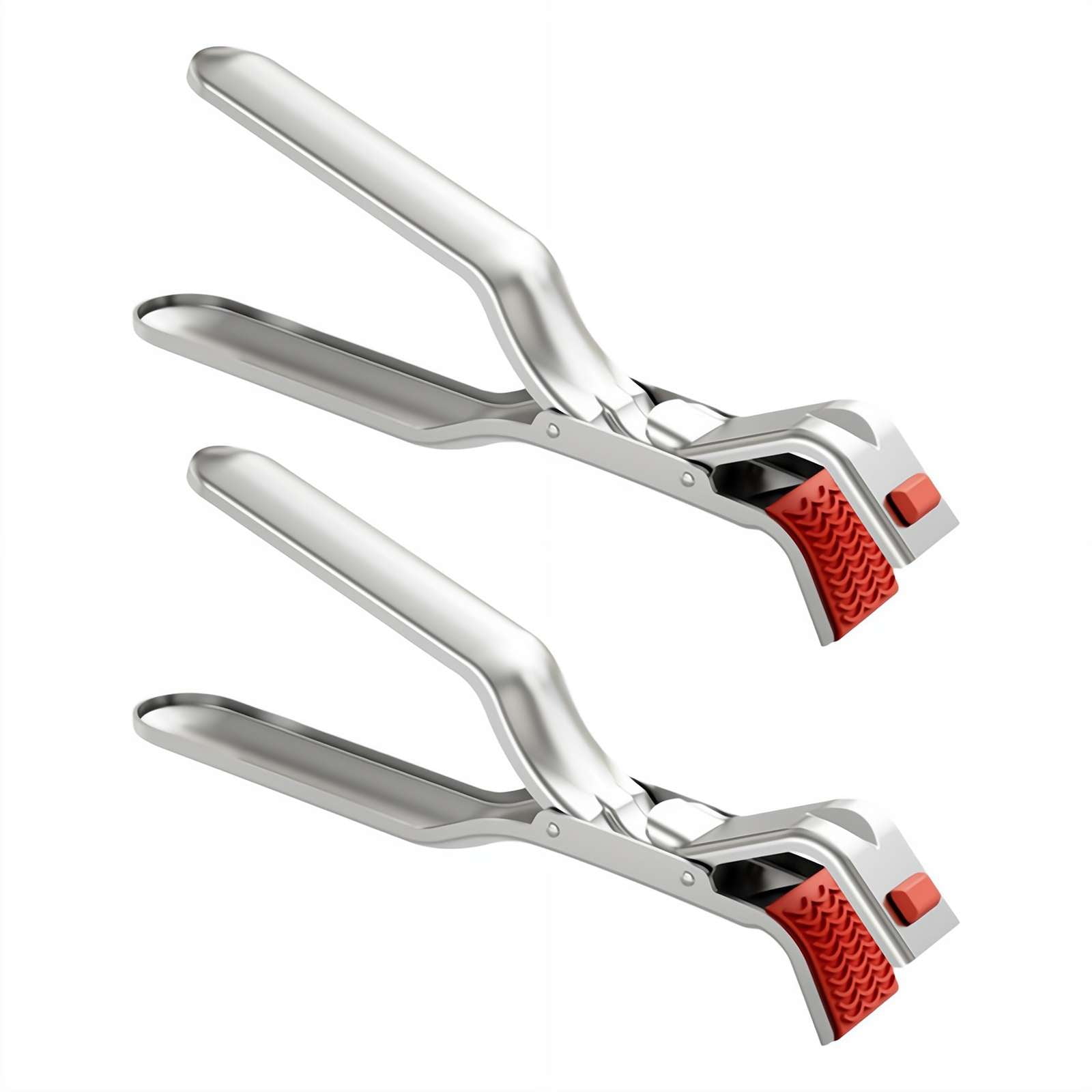 Stainless Steel Anti-Scalding Hot Plate Gripper, Fryer Pans Gripper,Multi-Function Bowl Clip,Hot ...